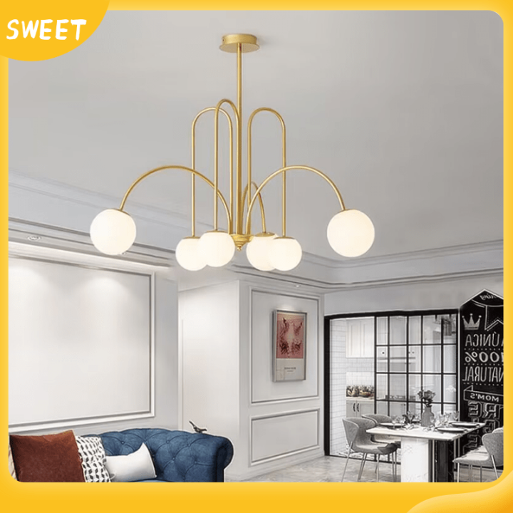 【LOCAL/COD】Modern Living Room Chandelier Ceiling Light for Bedroom ...