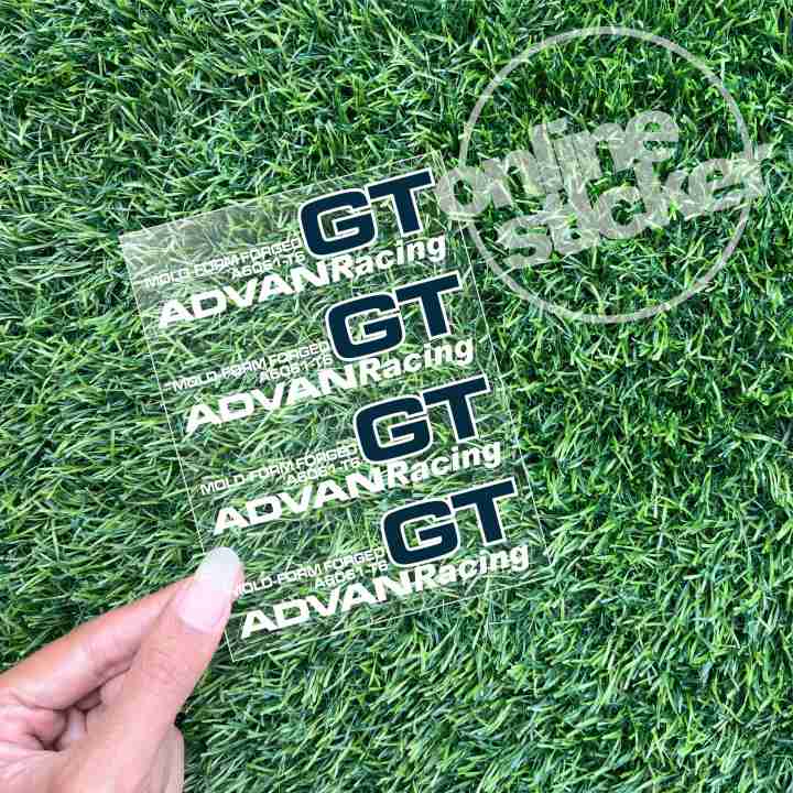 Stiker Advan Racing GT Stiker Ukuran Ori | Print. Cut | Lazada Indonesia