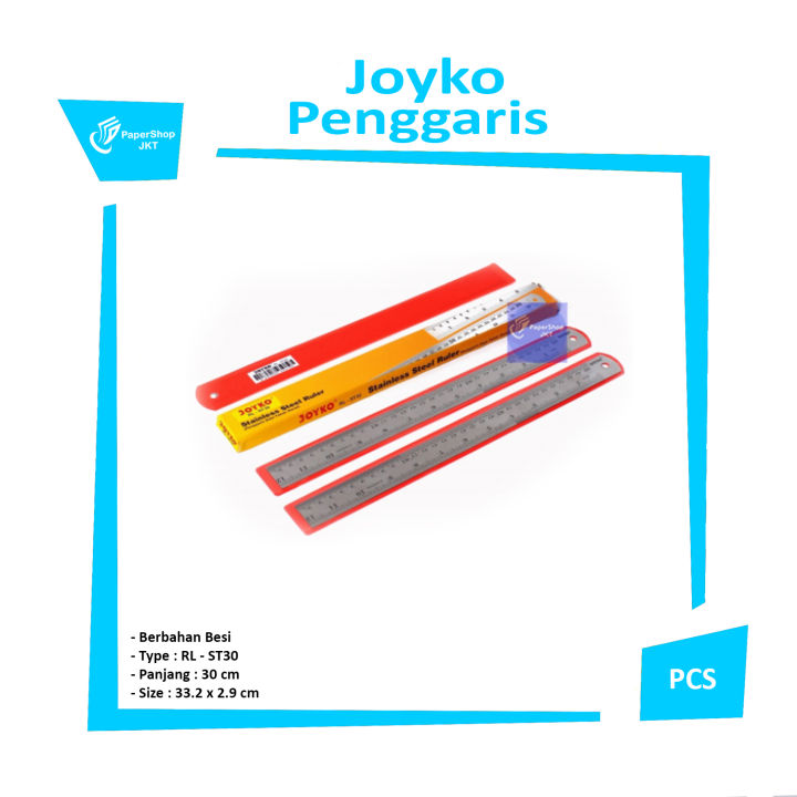 Ruler Stainless / Penggaris Besi - Joyko - 30 cm | Lazada Indonesia