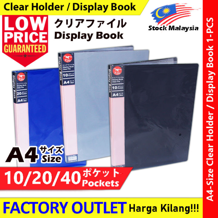 A4 Size Clear Book Holder / Display Book / Management File Folder ...