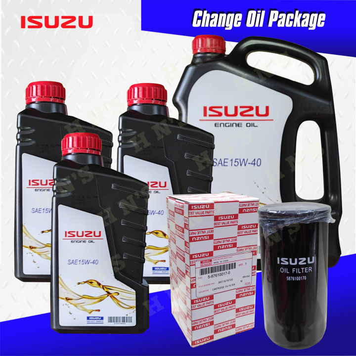 ISUZU Select Engine Oil 15W-40 API CI-4 Oil Change Package for Isuzu ...