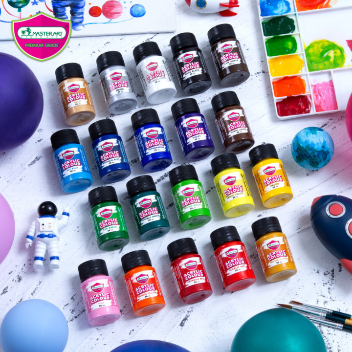 สีอะคริลิค Master Art ขนาด 20 ml. มีทั้งหมด 20เฉดสี จำนวน 1 ขวด | Lazada.co.th