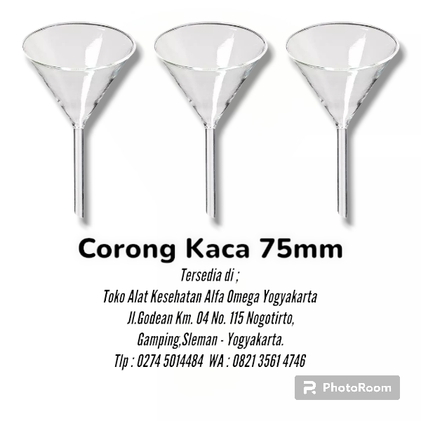 Corong Kaca 75mm Corong Pipa Kaca Diameter 75mm | Lazada Indonesia