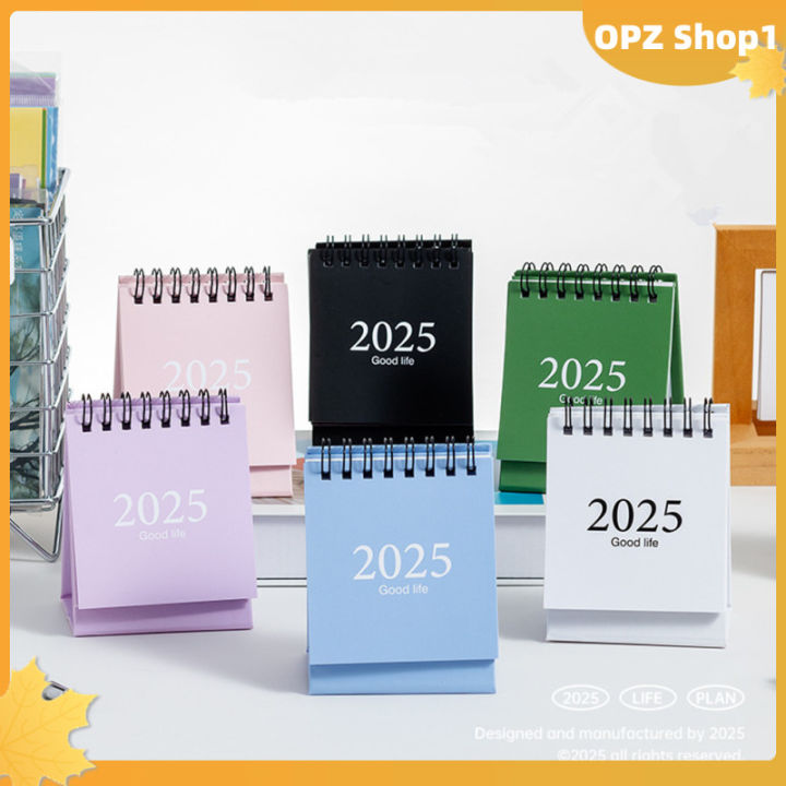 OPZ 2024-2025 Mini Desk Calendar, Standing Flip Desktop Calendar Running From July 2024 To ...