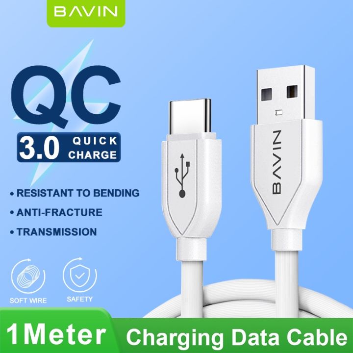 BAVIN CB222 60W 30W 18W PD QC 3.0 Fast Charging Durable Data Cable PVC ...