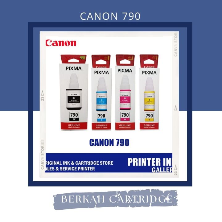 tinta canon pixma 790 original (set/4 warna) | Lazada Indonesia