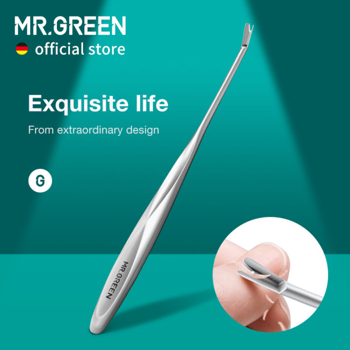 MR.GREEN Cuticle Pusher Dead Skin Remover Stainless Steel Manicure ...
