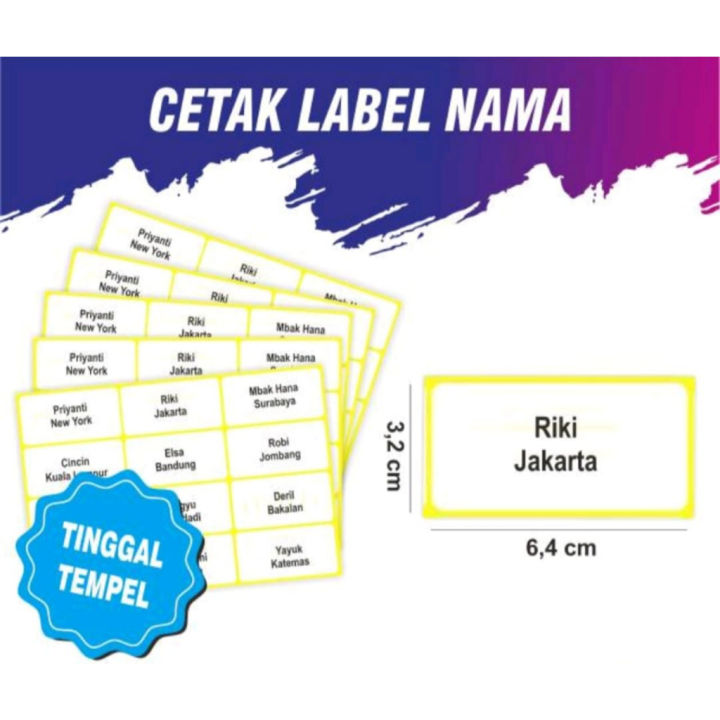 JASA CETAK LABEL NAMA UNDANGAN - LABEL UNDANGAN 103 - CETAK LABEL NAMA ...