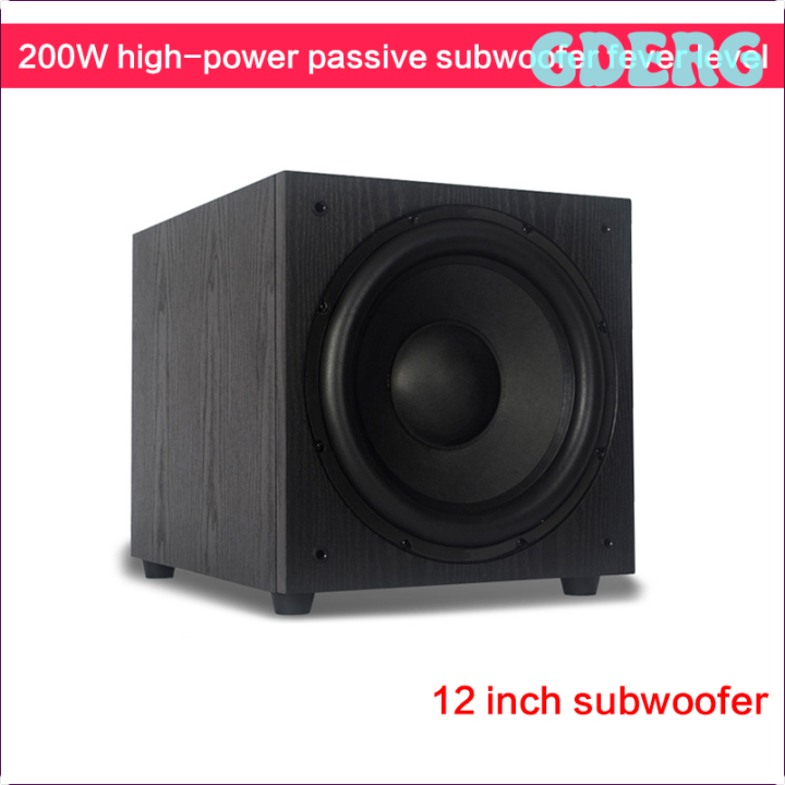 GDERG 200W 12นิ้วซับวูฟเฟอร์โฮมเธียเตอร์ DIY S013ซับวูฟเฟอร์แบบพาสซีฟ ...