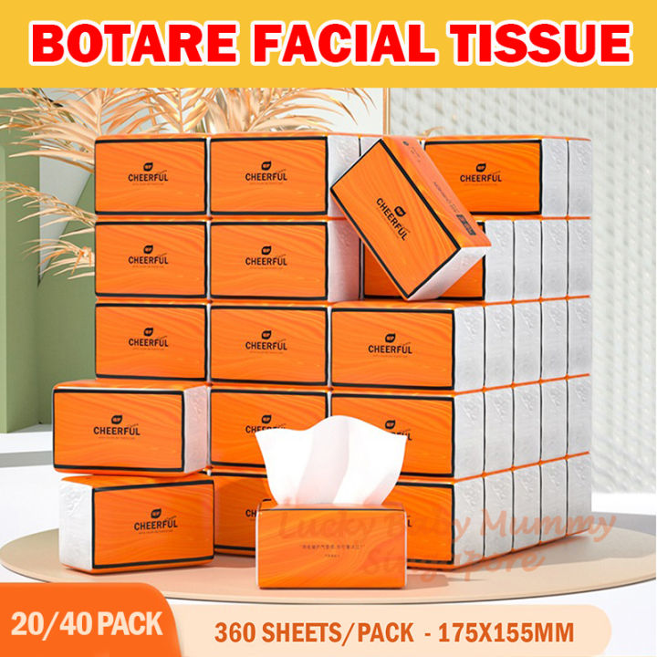 Botare Facial Tissue 4 Ply 360 Sheets 4 IN 1 Paper Plant Protection ...