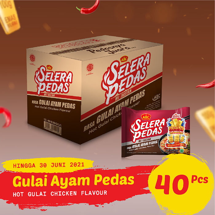 Mi ABC Gulai Ayam Pedas 70gr x 40 pcs | Lazada Indonesia