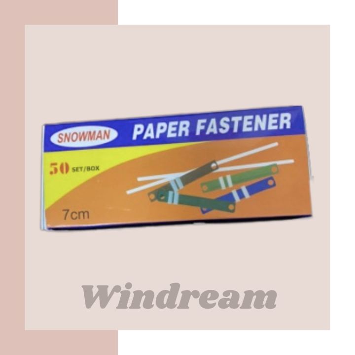 Snowman Paper Fastener Colored Plastic | Lazada PH