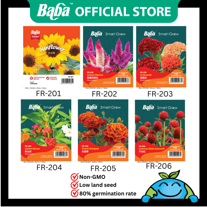 READY STOCK | Baba flower seeds | biji benih bunga | NON-GMO ...