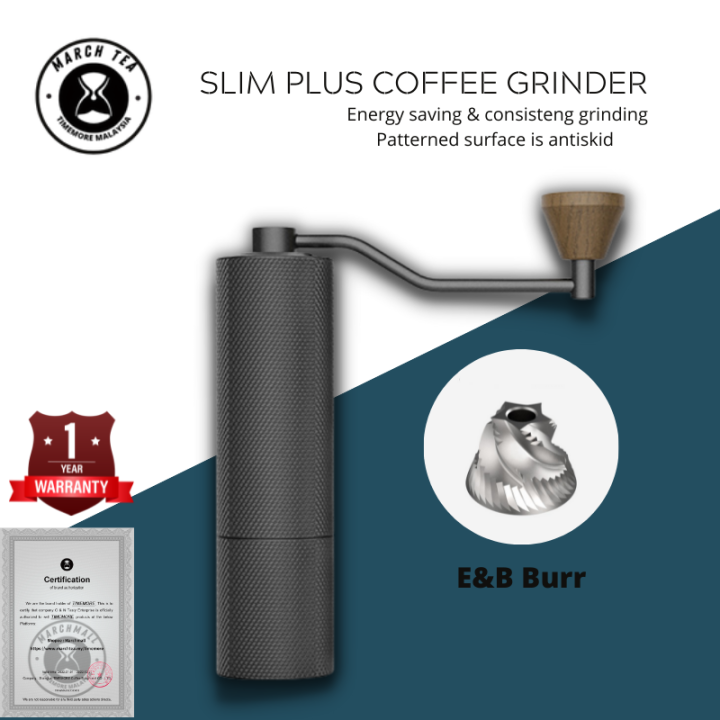 Timemore - Slim Plus Coffee Manual grinder Coffee grinder. E & B burr ...