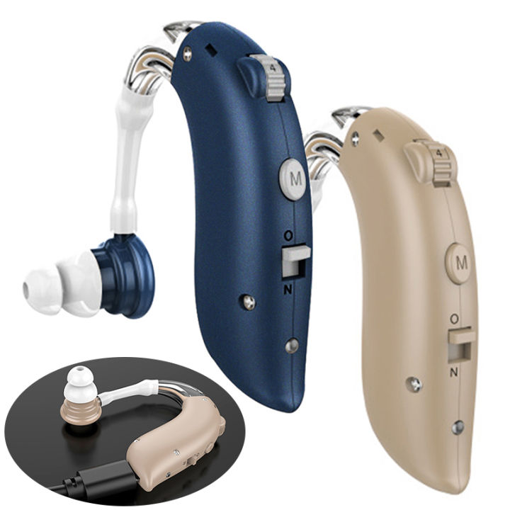 Mini Rechargeable Hearing Aid Adjustable Digital BTE Tone Sound ...