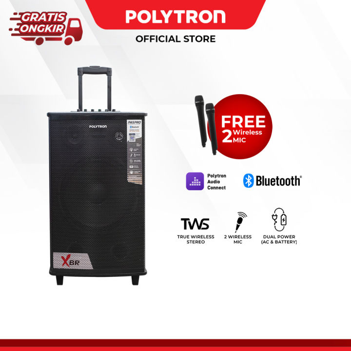 POLYTRON Speaker Aktif Portable PAS PRO12F7 | Lazada Indonesia