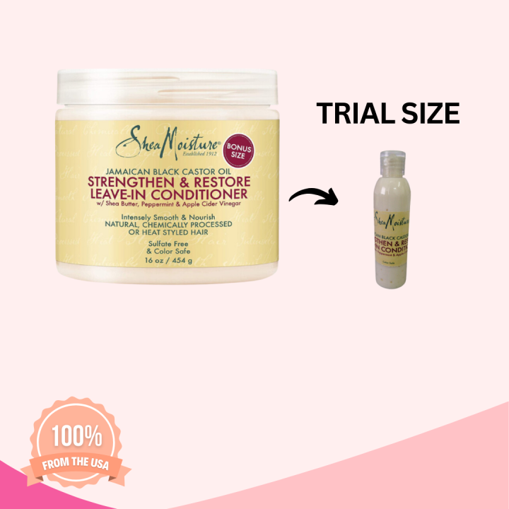 Trial Size Shea Moisture Jamaican Black Castor Oil Strengthen & Restore ...