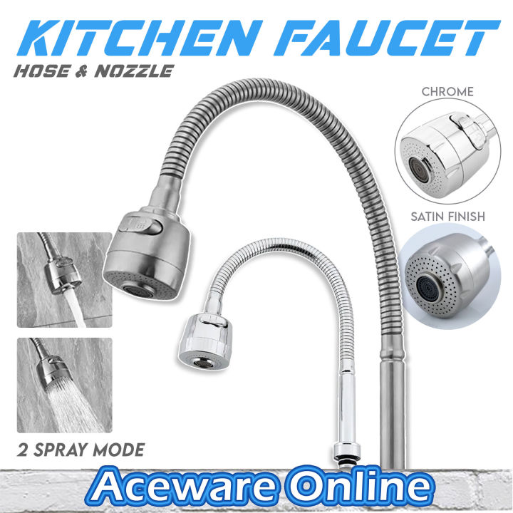Kitchen Sink Faucet Water Tap Kitchen Sink Tap Flexible Pipe Faucet ...