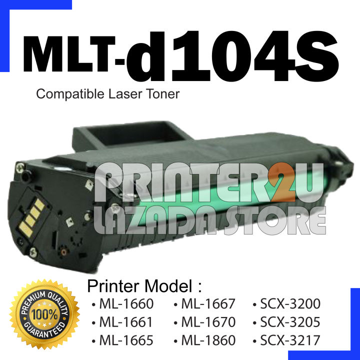 Black Cartridge MLT-D104S MLT104 D104S MLTD104s MLTD104 D104 104s 104 ...