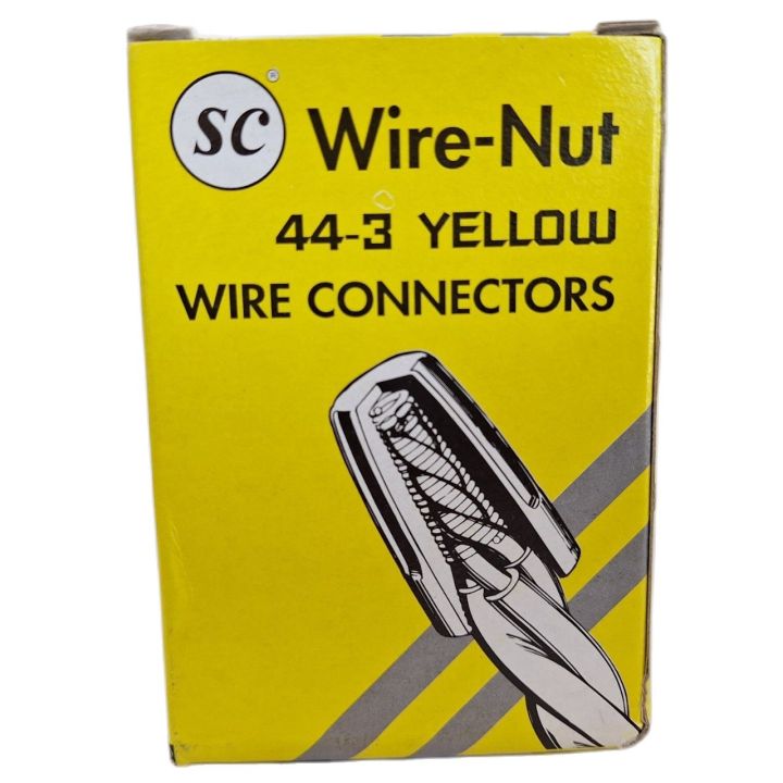 วายนัทจับสาย Wire Nut 44-3 สีเหลือง (20ตัว/ถุง) | Lazada.co.th