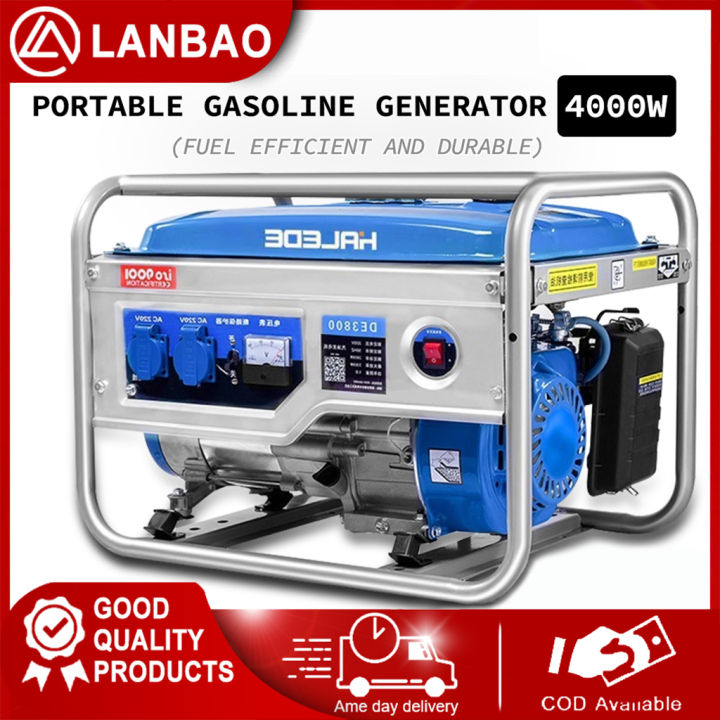 4000W Gasoline Generator 4-Stroke Portable Power Generator For Home ...