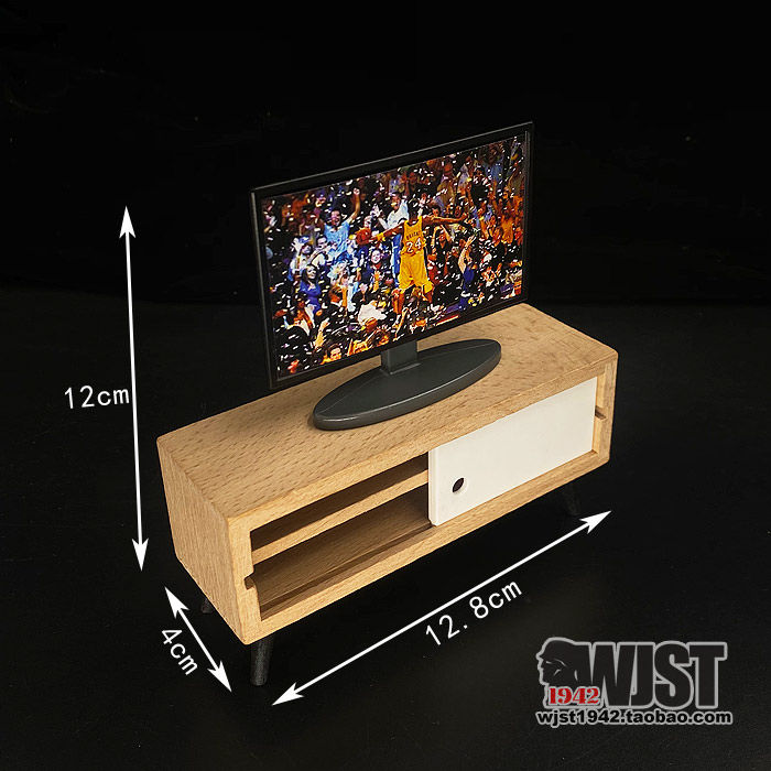 1/6 scale 1/12 universal scene mini TV computer monitor TV cabinet ...