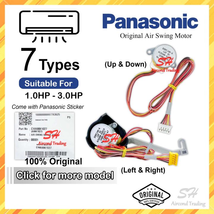 [Original] PANASONIC Aircond Air Swing Motor Stepper Motor (Up & Down ...