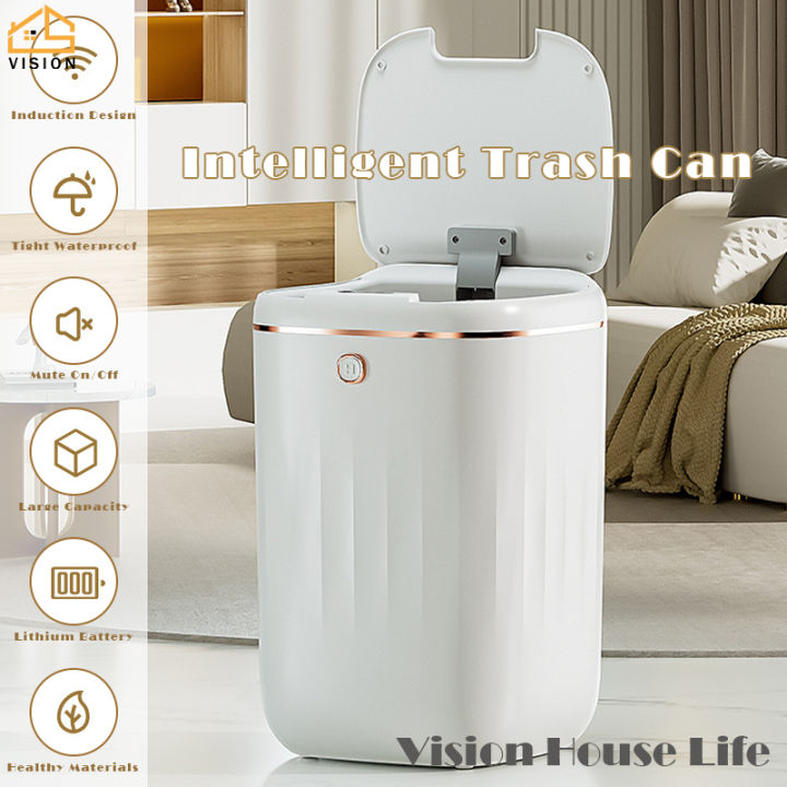 Vision 20L Nordic Automatic Trash Can Intelligent Induction Garbage Can ...