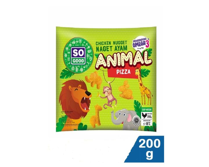 CHICKEN NUGGET ANIMAL PIZZA SO GOOD 200GR NAGET AYAM BENTUK BINATANG ...