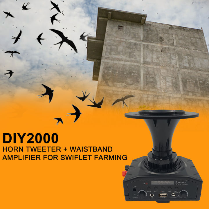 Portable Swiftlet Horn Tweeter DIY 2000 Swiftlet Horn Tweeter + Waistband Amplifier for Swiftlet ...