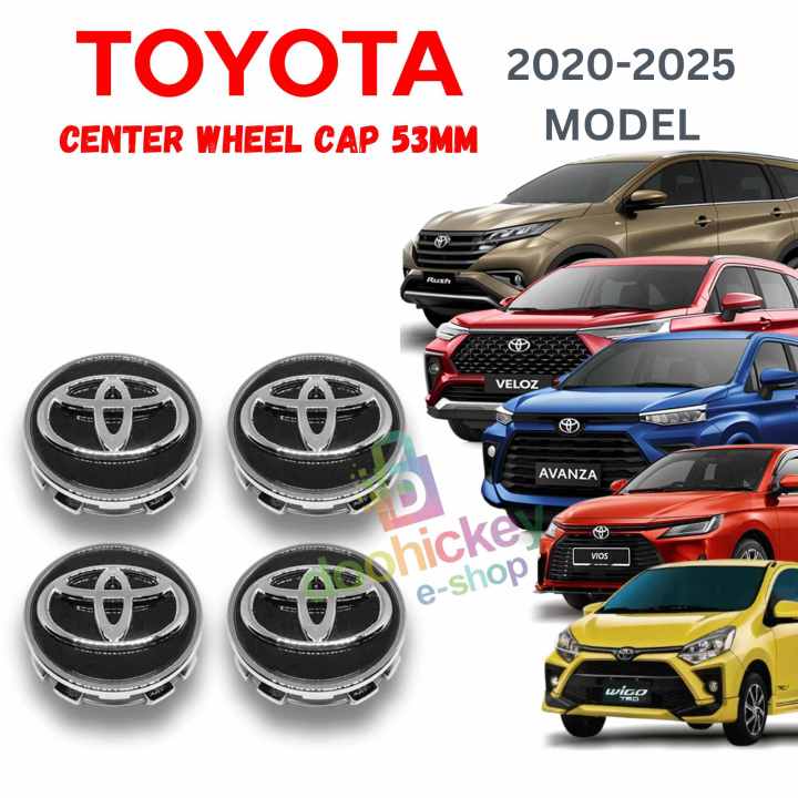 4pcs x 53mm Toyota Center Cap 2020-2025 Center Wheel Hub Cap for Toyota ...