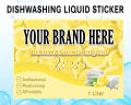 STICKER LABEL FOR DISHWASHING LIQUID - FREE TEMPLATE - 100 PCS. | Lazada PH