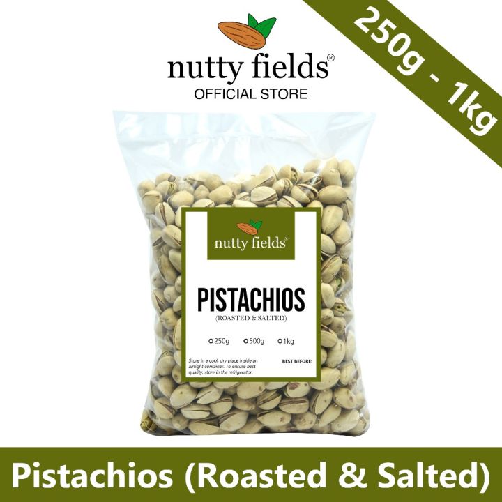 Roasted Salted Pistachios In Shell (250g - 1kg) by Nutty Fields | Lazada PH
