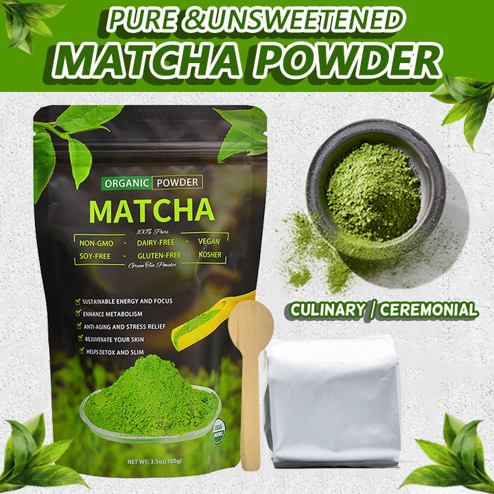 【Upgrade packaging】Organic Pure Matcha Powder - Ceremonial/Culinary ...