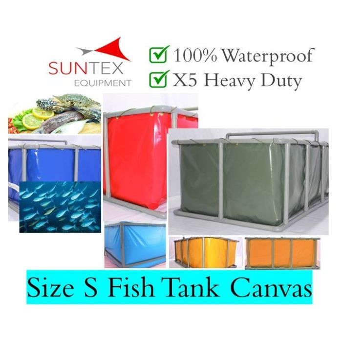 Size S Super Premium Thick Fish Tank Canvas Only Pool Aquarium Outdoor ...