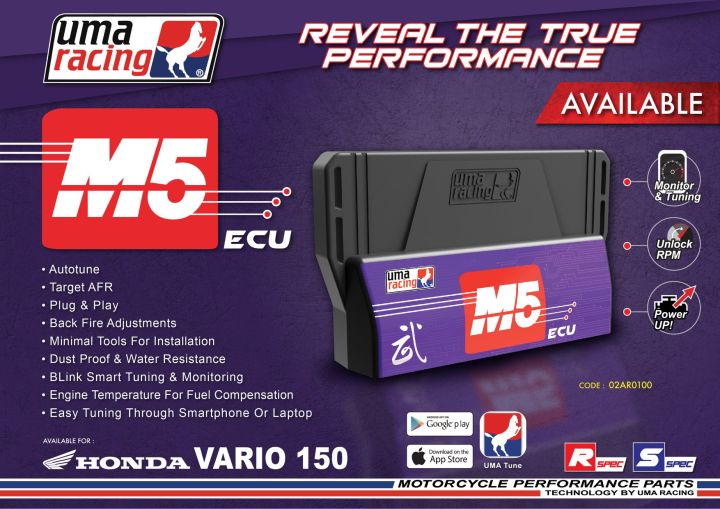 UMA Racing M5 ECU for Honda Vario 150/Click 150 (2019) | Lazada PH