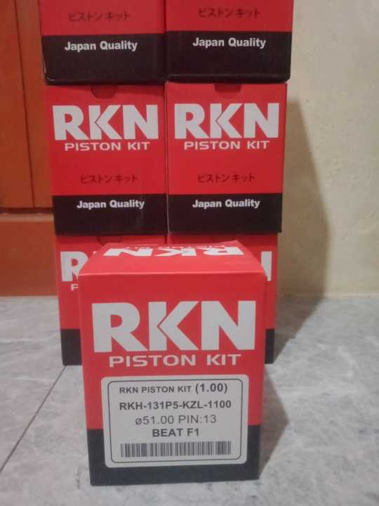 PISTON KIT BEAT FI ORIGINAL RKN OVERSIZE 0.50 1.00 (KZL) | Lazada Indonesia