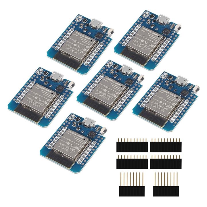6Pcs Mini NodeMCU ESP32 ESP-WROOM-32 WLAN WiFi Bluetooth Development ... 6Pcs Mini NodeMCU ESP32 ESP-WROOM-32 WLAN WiFi Bluetooth Development ...