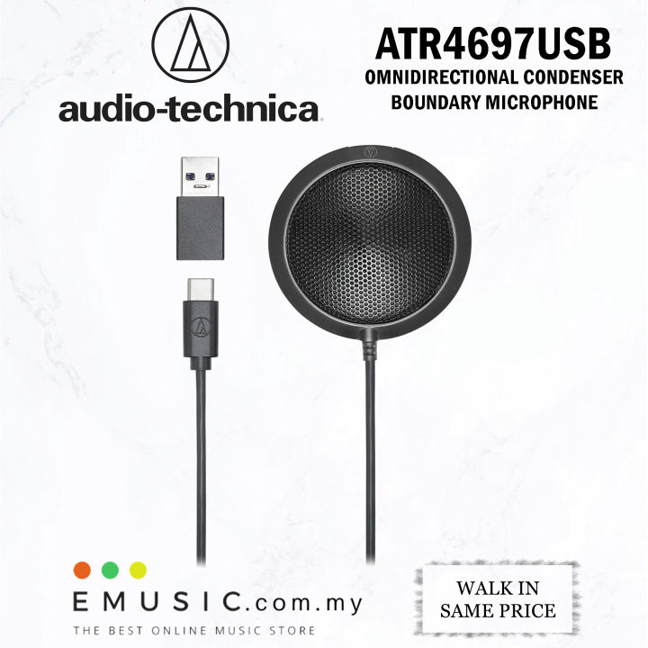 Audio Technica ATR4697-USB Omnidirectional Condenser Boundary ... Audio Technica ATR4697-USB Omnidirectional Condenser Boundary ...