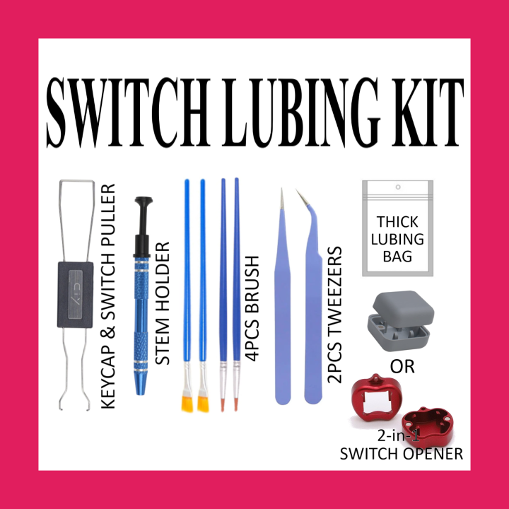 Mechanical Keyboard Switch Lubing Kit Aluminum Plastic for Mechanical ...