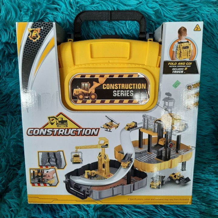 Construction Series Fold and Go! Backpack and a Playset | Lazada PH