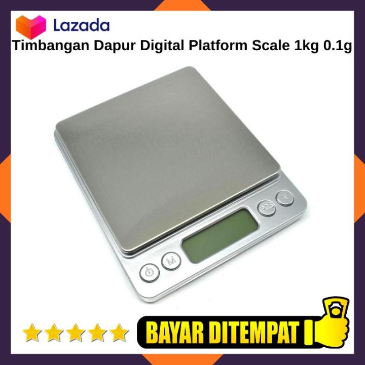 Timbangan Dapur Digital Platform Scale 1kg 0.1g / Timbangan Mini ...