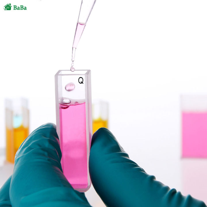 BaBa 4 Pcs Spectrometer Cuvette High Light Transmission Cuvettes for ...