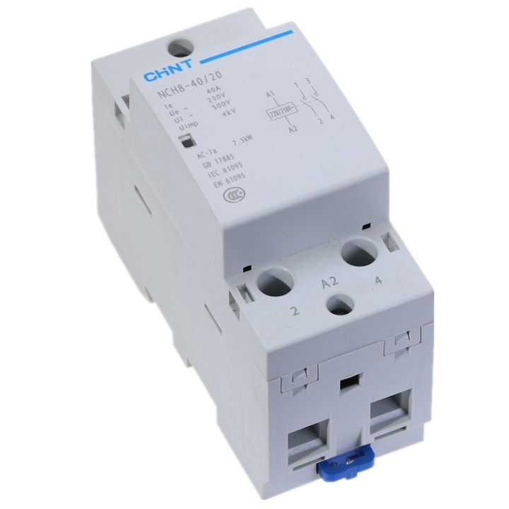 CHNT NCH8-4020 2 Pole 20A DIN rail contactor household modular ...