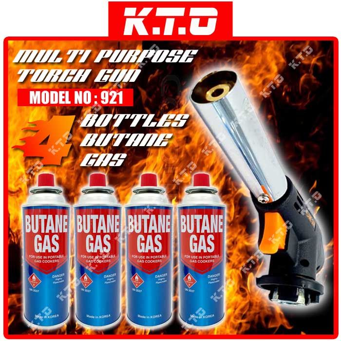 MULTI PURPOSE TORCH BUTANE GAS BURNER BARBECUE COOKING BAKING FLAME GUN ...