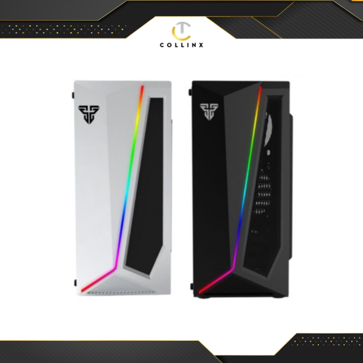 Fantech CG71 Pulse Gaming Case | White and Black | Tempered Glass | ATX ...