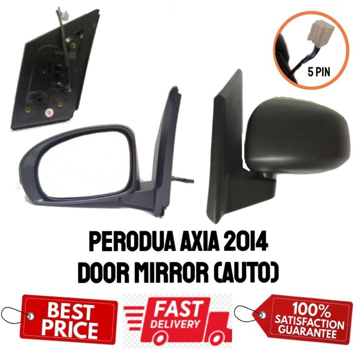 PERODUA AXIA 2014 DOOR MIRROR SIDE MIRROR WITH CASING AUTO FOLDABLE ...