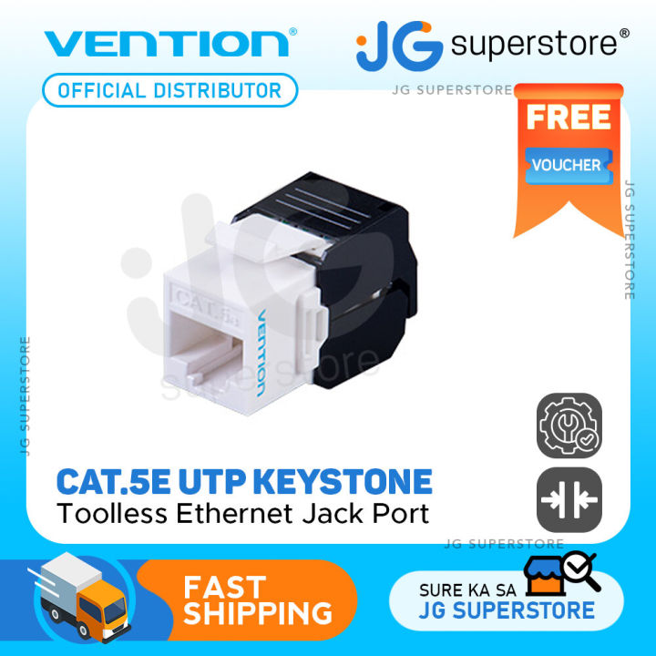 Vention UTP Keystone Jack Ethernet LAN Cable Port for Internal Wall ...