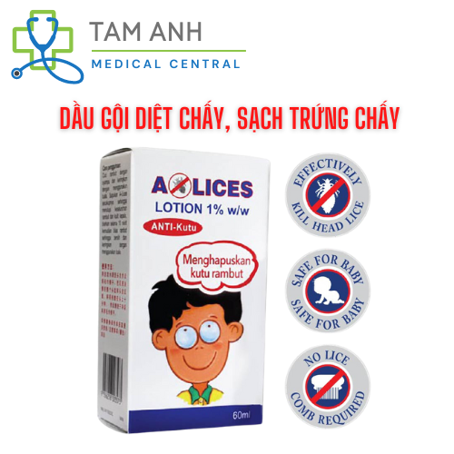 Dầu Gội Chấy Chí Hoe Alices 60ml, Sạch Trứng Chấy, Rận, Ký Sinh Trùng Trên Tóc | Lazada.vn