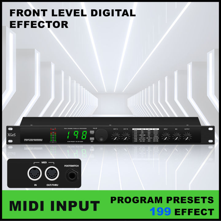 Professional digital reverb multi effect DSP processor, audio processor ...